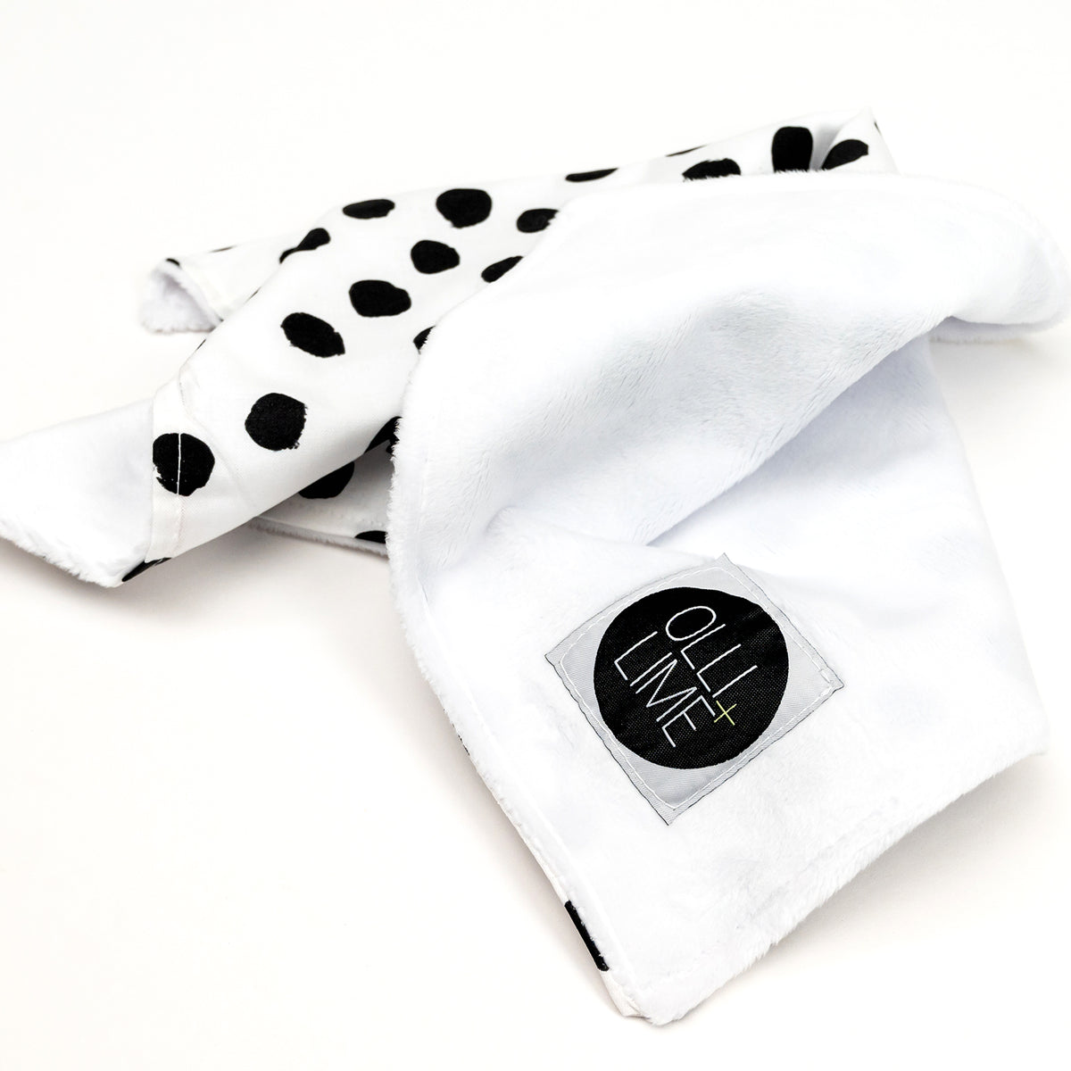 OLLI+LIME | Zoe's Spots & Dots Lovey | Black and White Polkadot Lovey ...