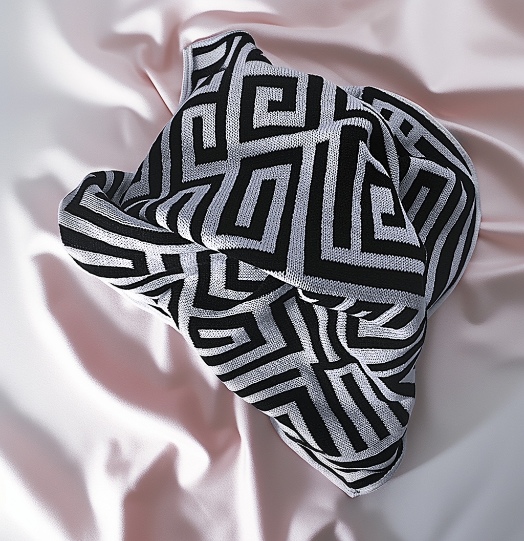 Olli & Lime Maze Knit Blanket – Ultra-Soft & Breathable Baby Blanket ...